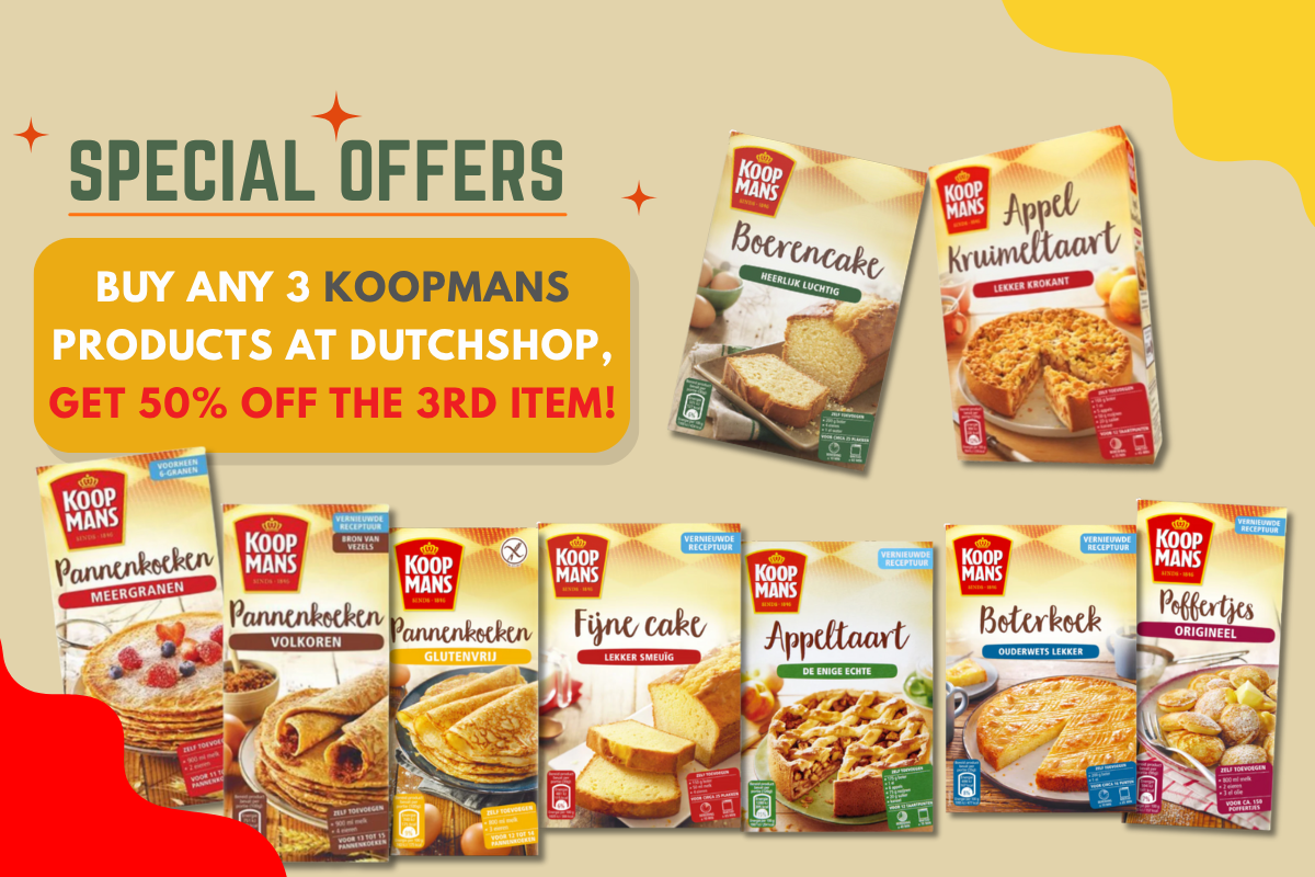 Baking mixes - Apple Pie, Boterkoek, Boerencake, Koopmans, Dr. Oetker ...
