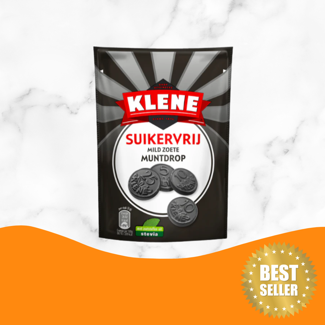 Klene Suikervrij Mild Zoete Muntdrop (100 gram) – The Dutch Shop