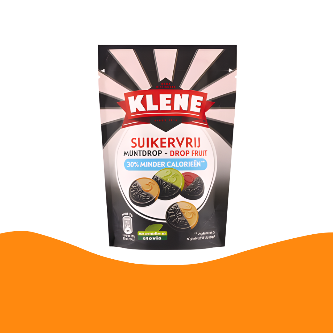 Klene Muntdrop - Drop Fruit Suikervrij (30% minder calorieen) (100 gra ...