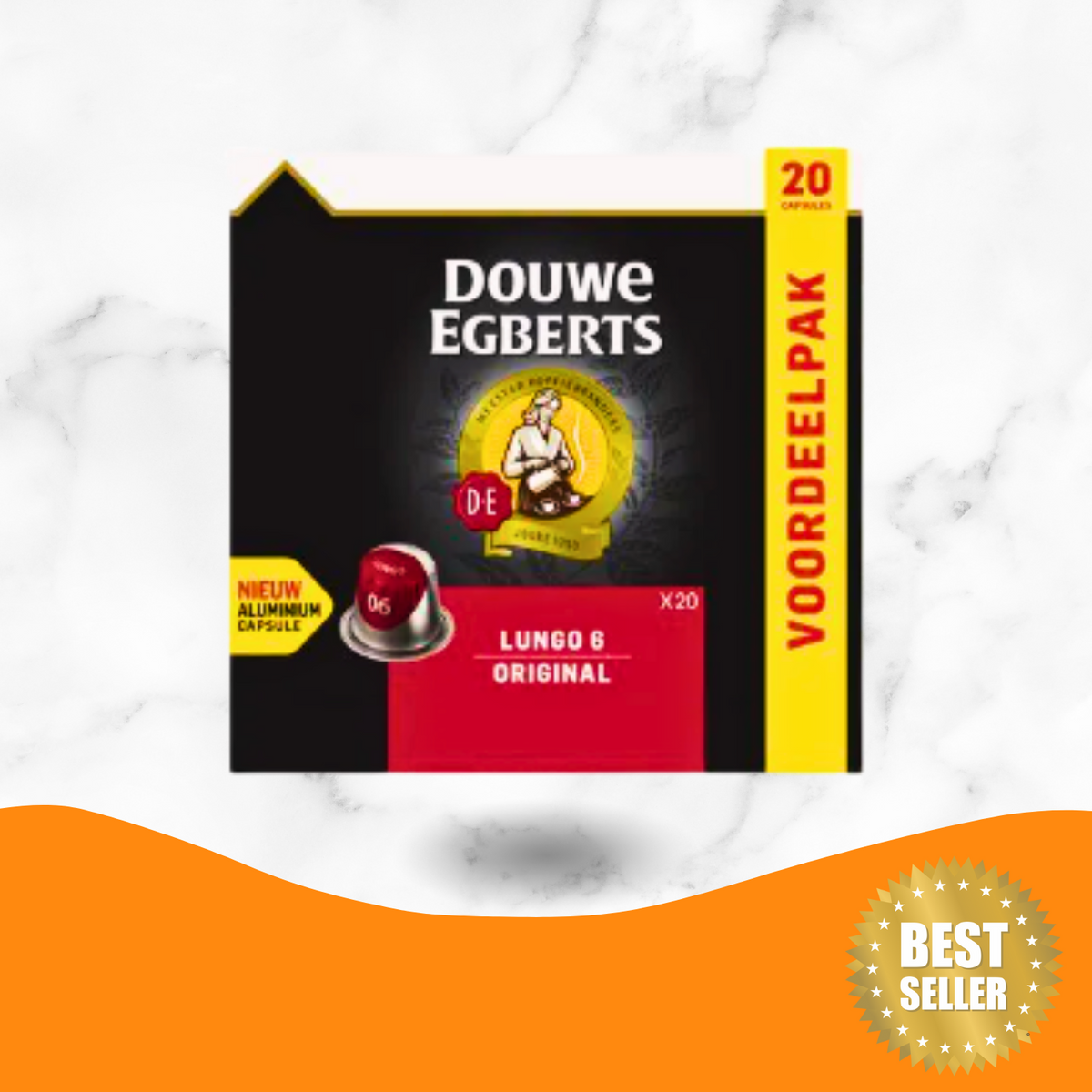 Douwe Egberts Lungo 6 Original Capsule Coffee (20 capsules) – DutchShop ...