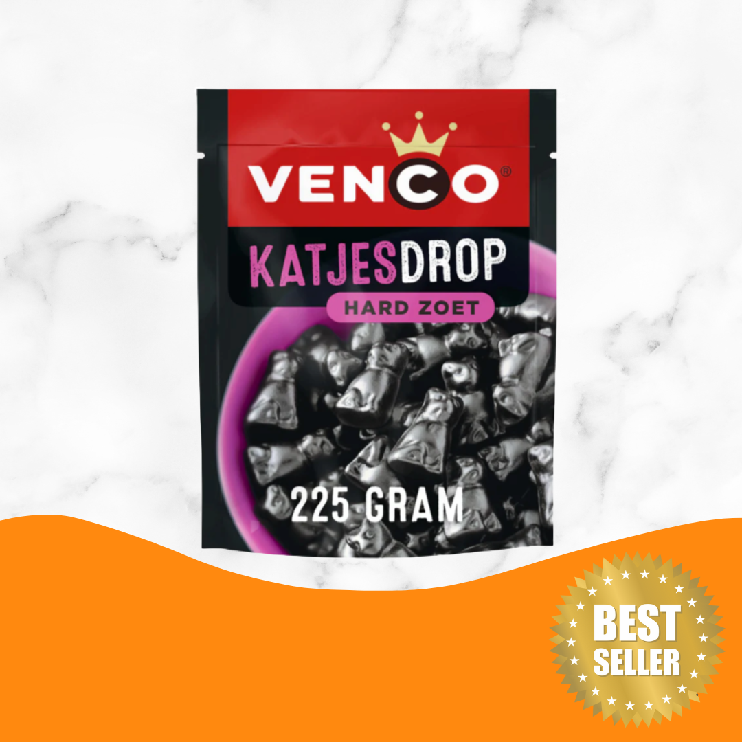 Venco Katjesdrop (235 gram)/Hard sweet licorice – The Dutch Shop