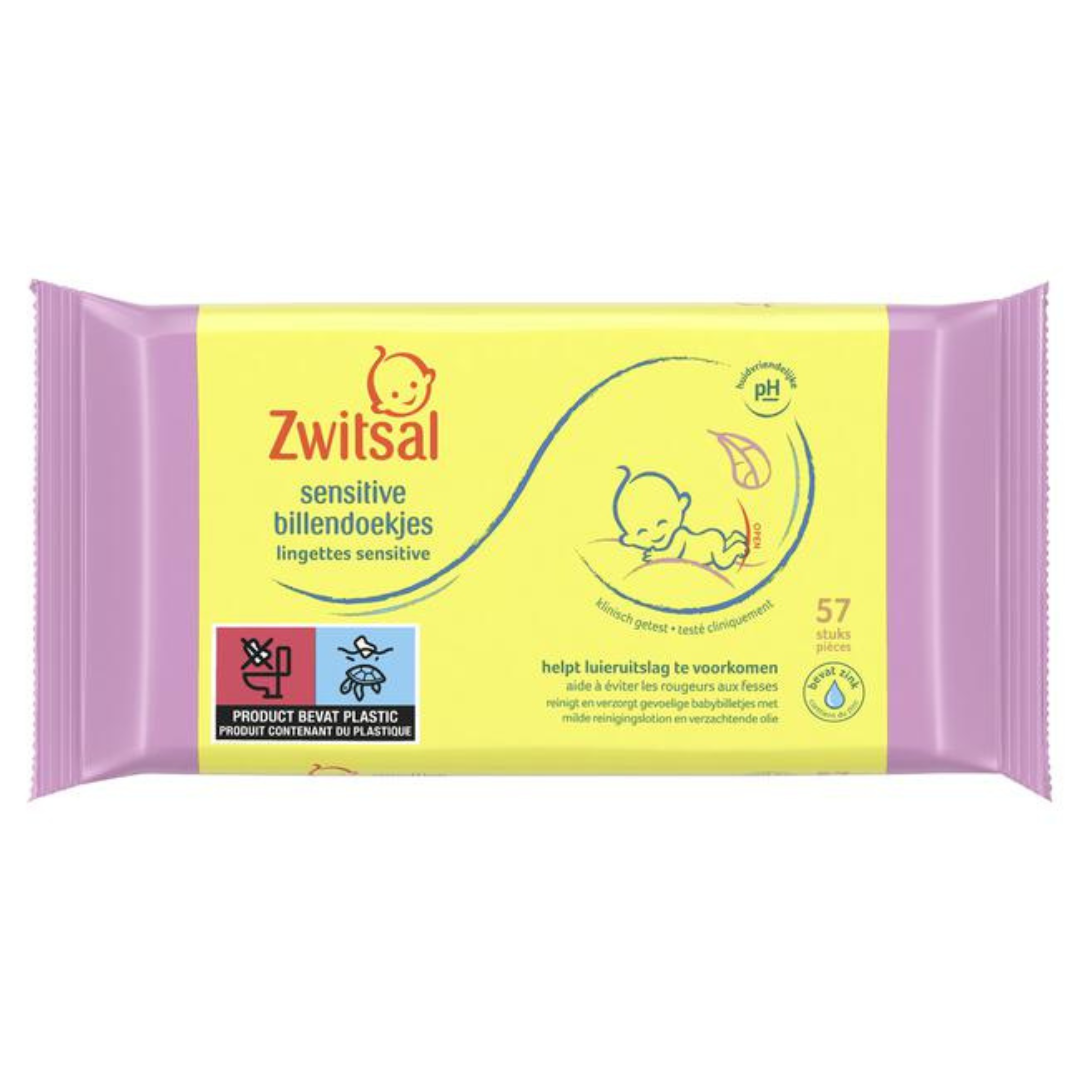 Zwitsal Billendoekjes sensitive (57 stuks)/Baby wipes sensitive – The ...